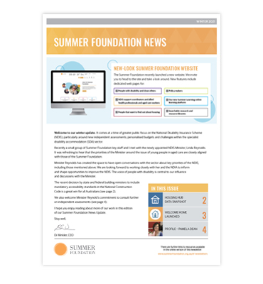 Summer Foundation updates - Summer Foundation