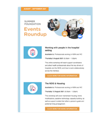 Summer Foundation updates - Summer Foundation