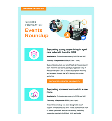 Summer Foundation updates - Summer Foundation