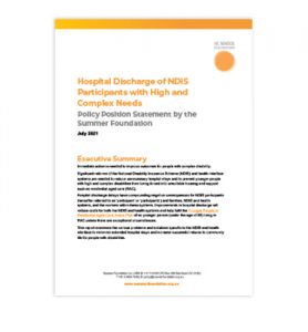 Hospital Discharge of NDIS Participants with High and Complex Needs ...