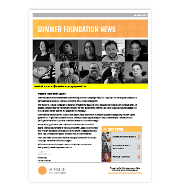 Summer Foundation updates - Summer Foundation