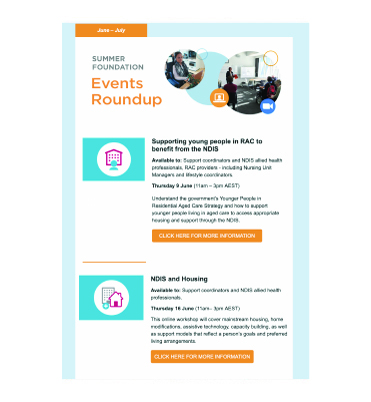 Summer Foundation updates - Summer Foundation