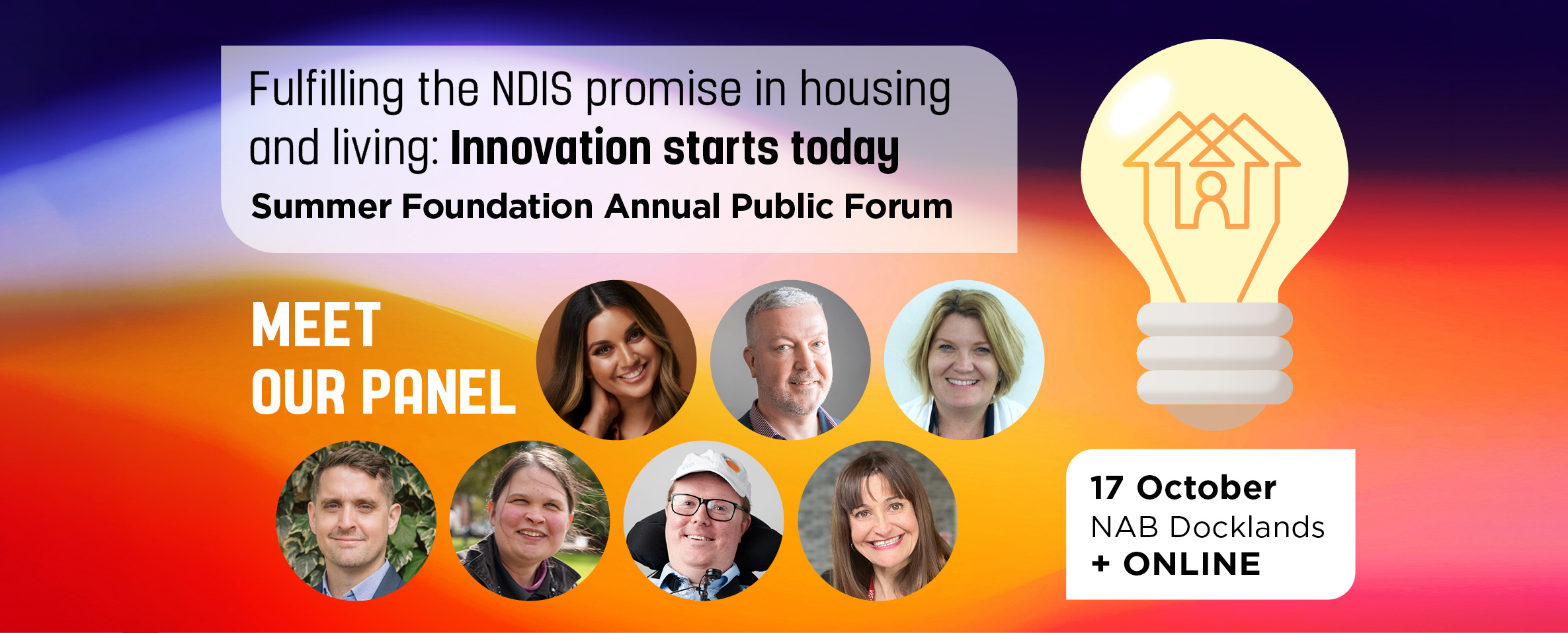 Summer Foundation Annual Public Forum 2024 – Fulfilling the NDIS promise in housing and living ...